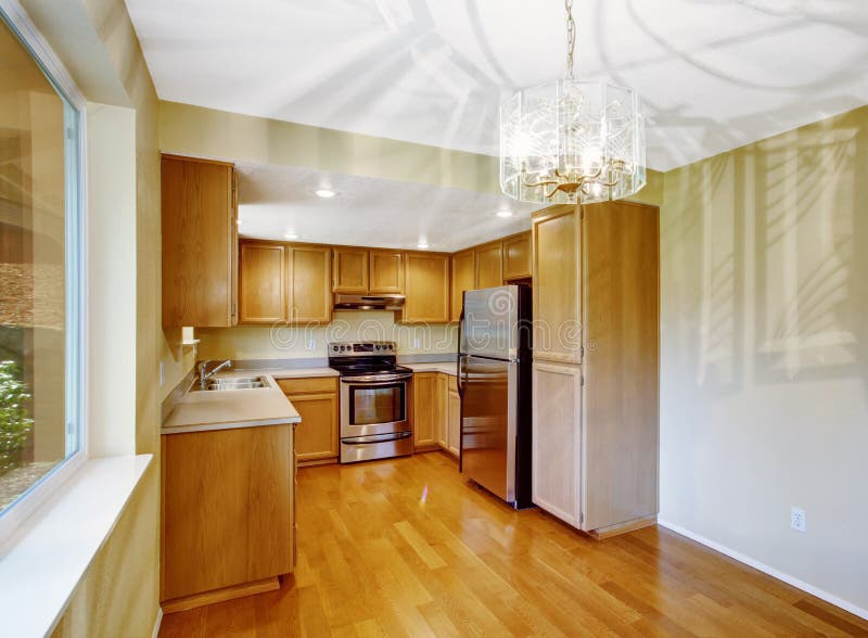Kitchen Room Interior in New House Stock Photo - Image of interior ...