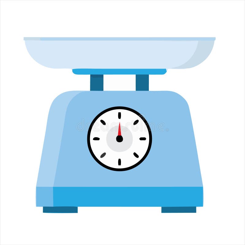 Kitchen Scale Icon Isolated on White Background from Technology Devices ...