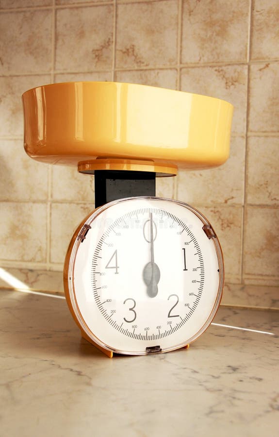 Kitchen Scale, Inside a Kitchen, Bright Colours Stock Image - Image of ...