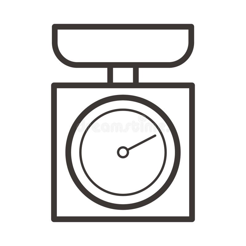Kitchen Scale. Vector Illustration Decorative Design Stock Vector ...