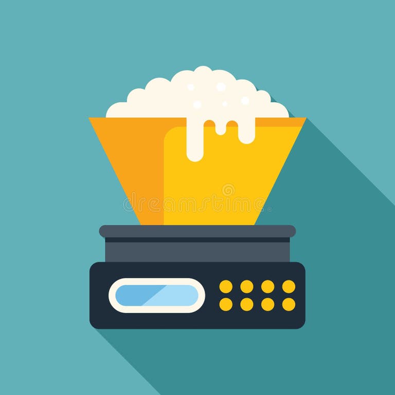 Kitchen Scale Flour Stock Illustrations – 336 Kitchen Scale Flour Stock ...