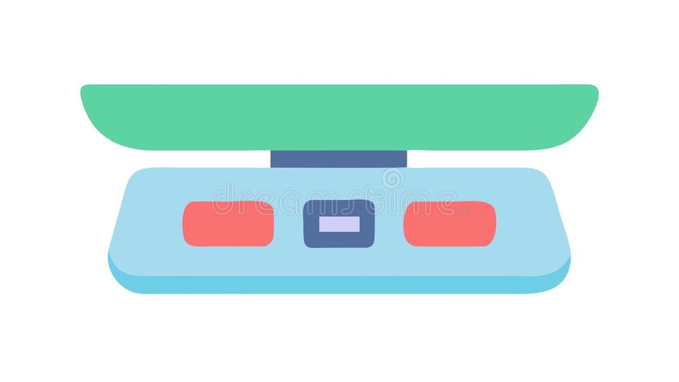 Kitchen Scale Weight Measurement Icon for Cooking, Vector Design ...