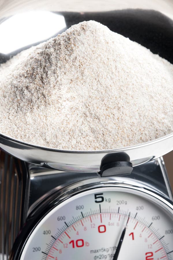Flour on scales stock image. Image of scale, ingredient - 13978967