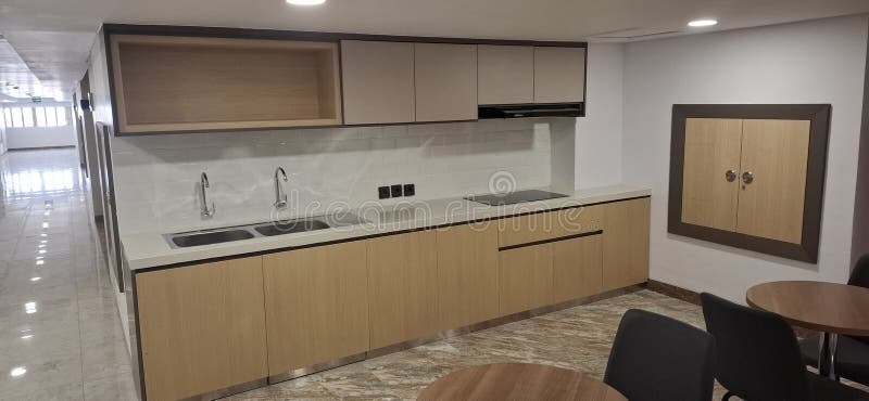 Kitchen Set with Cooking and Washing Equipment Stock Image - Image of ...