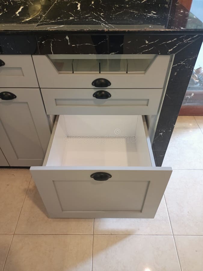 Kitchen Set Storage Drawer Dish Rack Tissue Box Design Interior ...