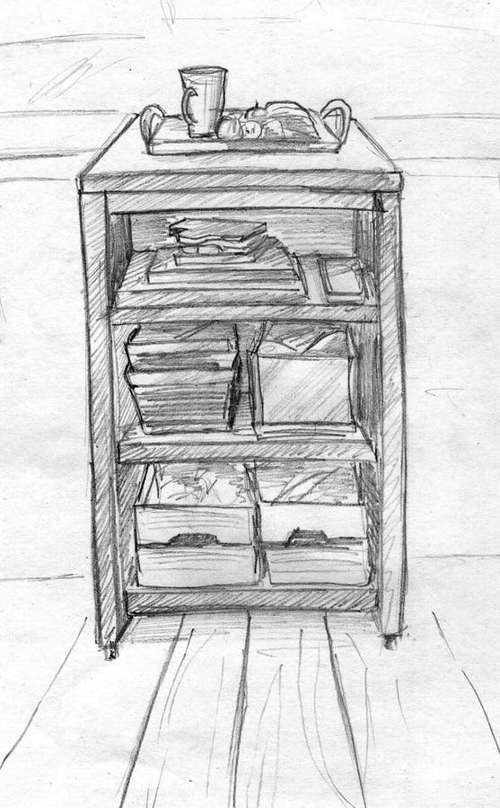 Shelves Drawing Stock Illustrations – 1,869 Shelves Drawing Stock ...