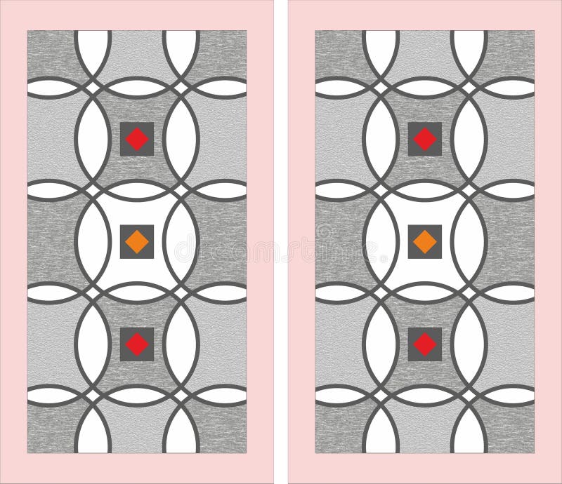 Kitchen Shutter Glass Design Vector CDR Stock Vector - Illustration of ...