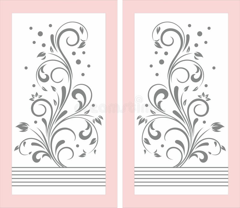 Kitchen Shutter Glass Design Vector CDR Stock Vector - Illustration of ...