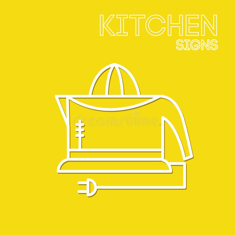 Kitchen signs stock vector. Illustration of drink, appliances - 51163538