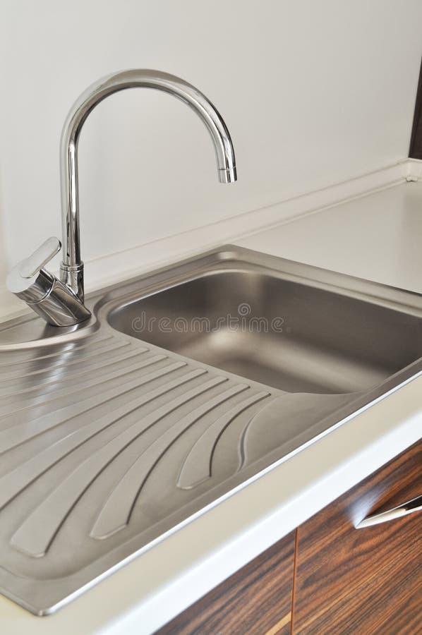 Kitchen sink stock image. Image of stainless, house, granite - 11323403