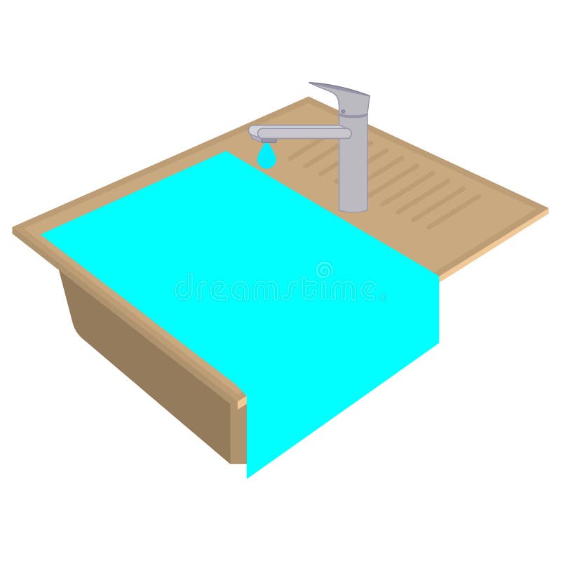 Clogged Sink stock vector. Illustration of clogged, bathroom - 29364268