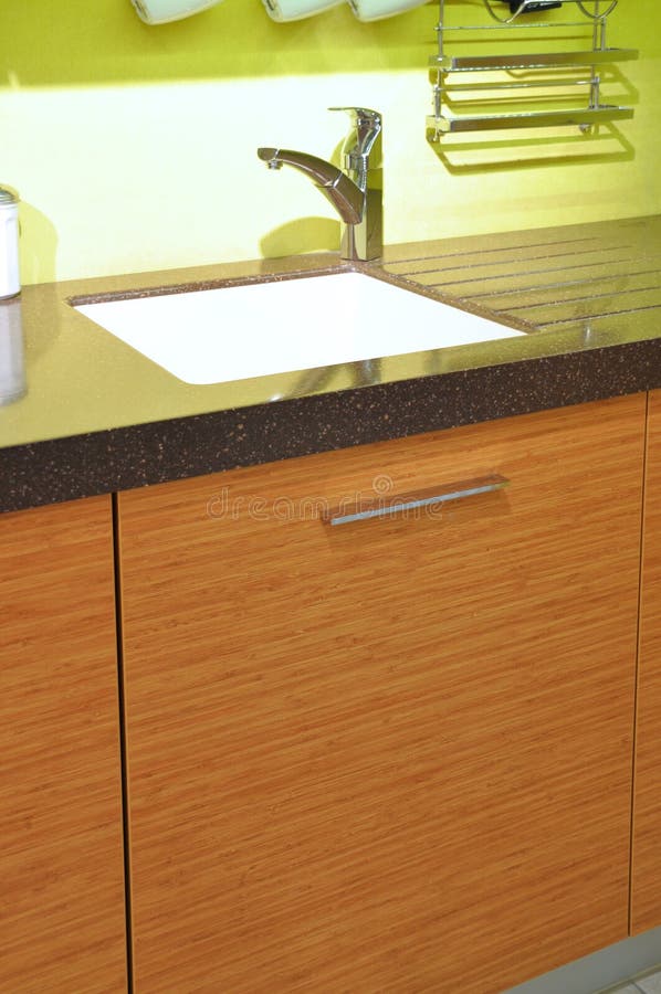 Kitchen sink stock photo. Image of cold, house, cabinet - 68935342