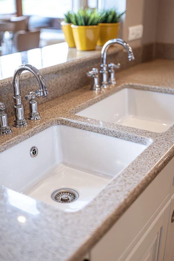 Kitchen Sink Dual Faucets Stock Photos - Free & Royalty-Free Stock ...