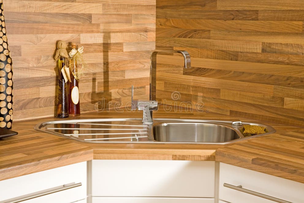 Kitchen sink and faucet stock image. Image of table, sink - 5519489