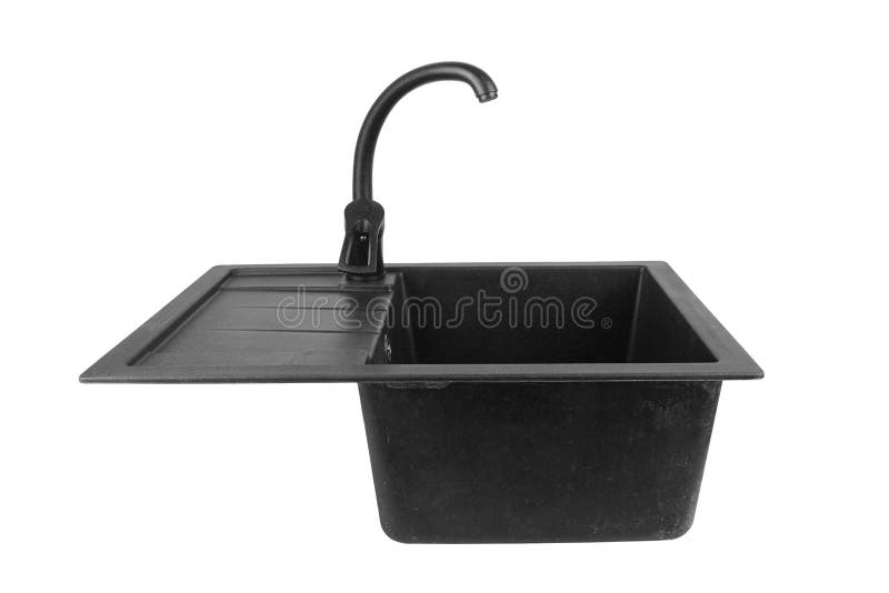 Kitchen sink with tap stock photo. Image of kitchen - 111742160