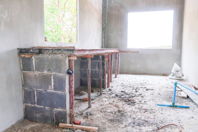 The Kitchen Sink is Under Construction Stock Photo - Image of structure ...