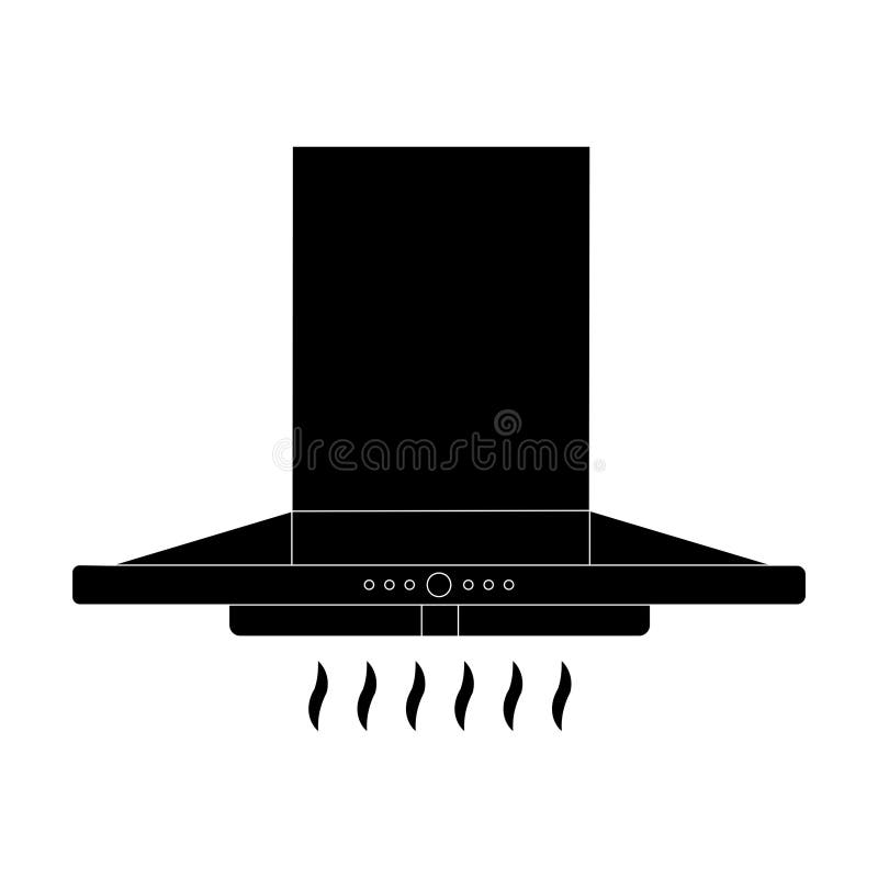 Kitchen Smoke Exhauster Icon Stock Vector - Illustration of cooker ...