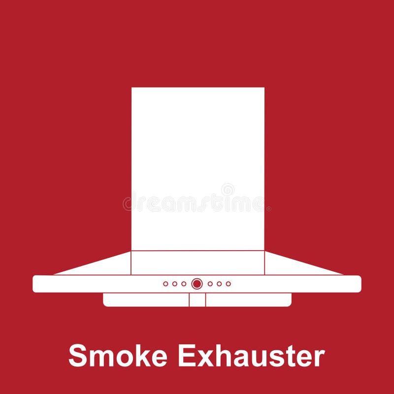 Kitchen Smoke Exhauster Icon Stock Vector - Illustration of icon, smoke ...