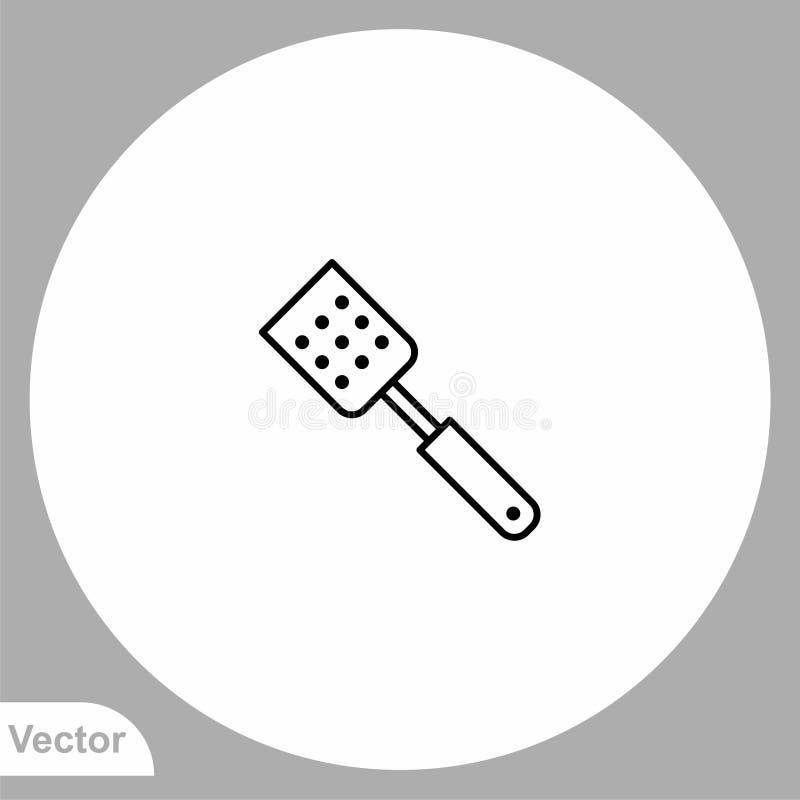 Kitchen Spatula Vector Icon Sign Symbol Stock Vector - Illustration of ...