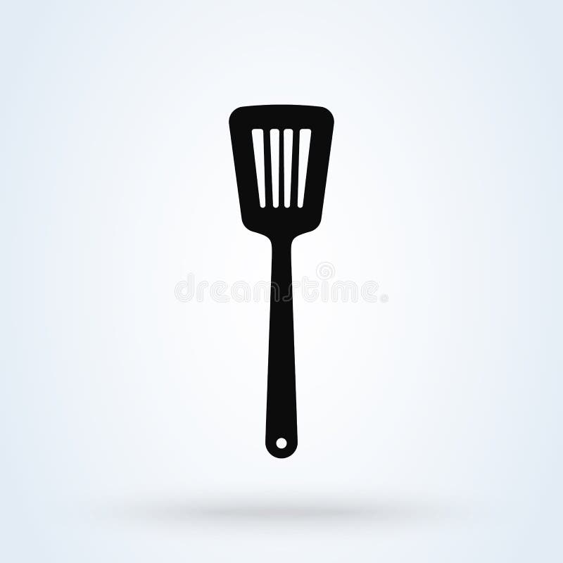 Kitchen Spatula Simple Vector Modern Icon Design Illustration Stock ...