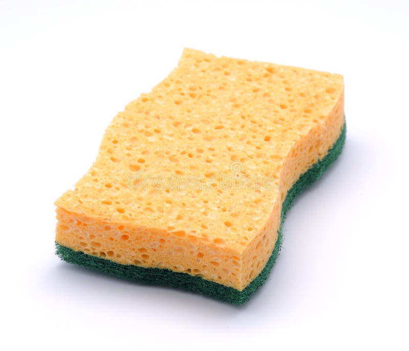 Kitchen sponge isolated stock image. Image of tool, chore - 21451461
