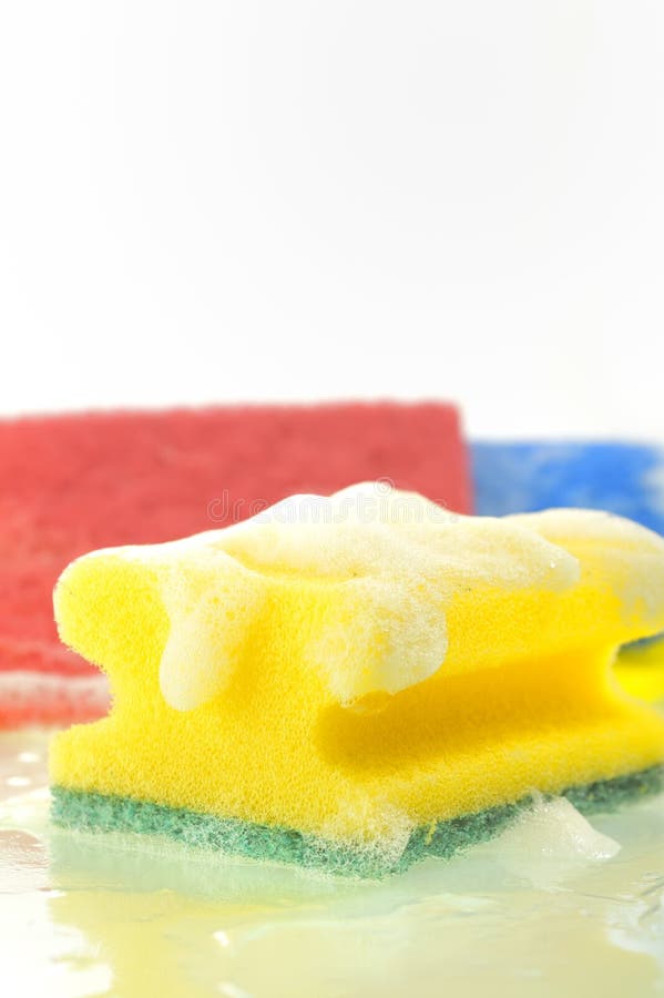 Kitchen sponge stock photo. Image of housekeeping, coarse - 27015776