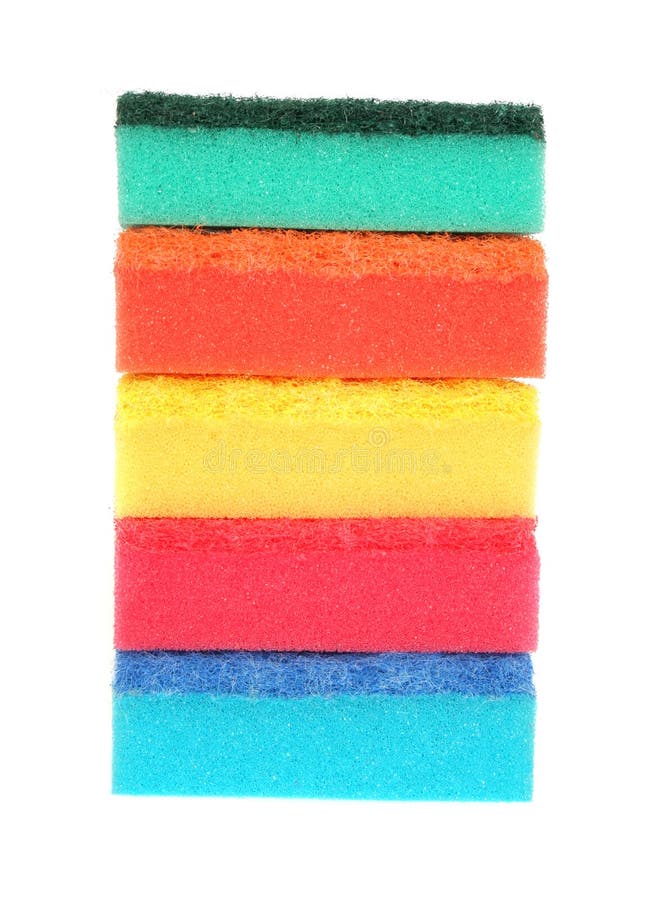 Kitchen sponge isolated stock image. Image of tool, chore - 21451461