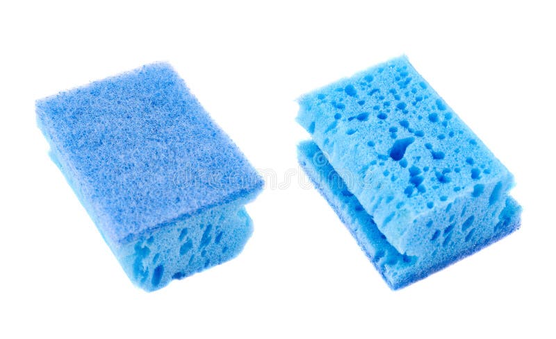 Kitchen Sponge Front and Back View Stock Photo - Image of hygiene ...