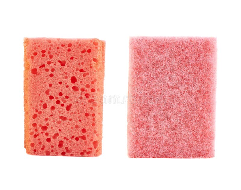 Kitchen Sponge Front and Back View Stock Image - Image of brushy, care ...