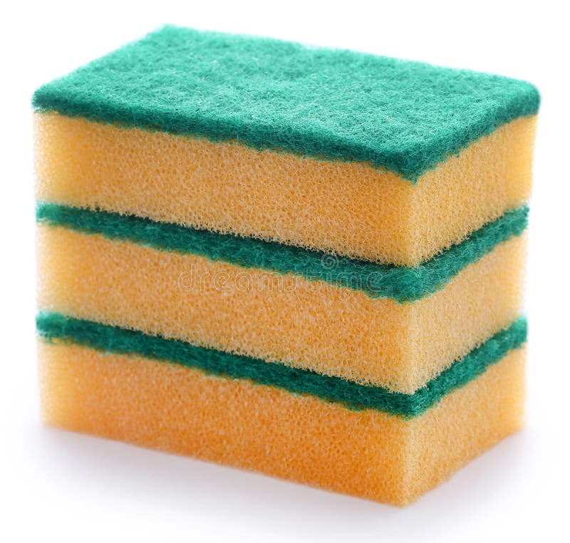 Kitchen sponge stock photo. Image of hygiene, isolated - 113592132