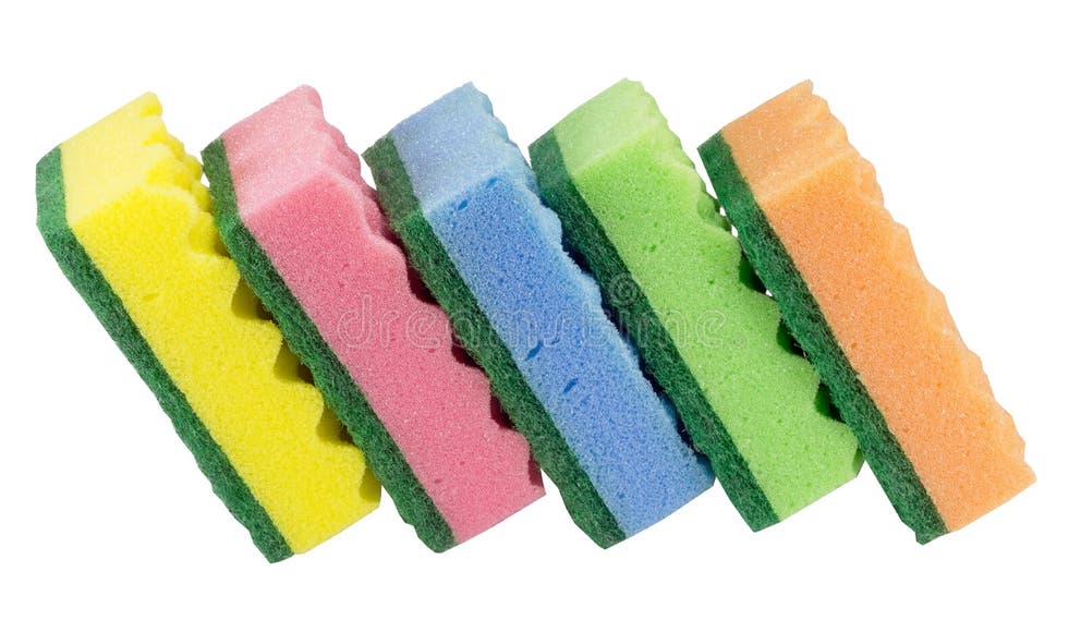 Kitchen sponges stock image. Image of green, isolated - 80437235