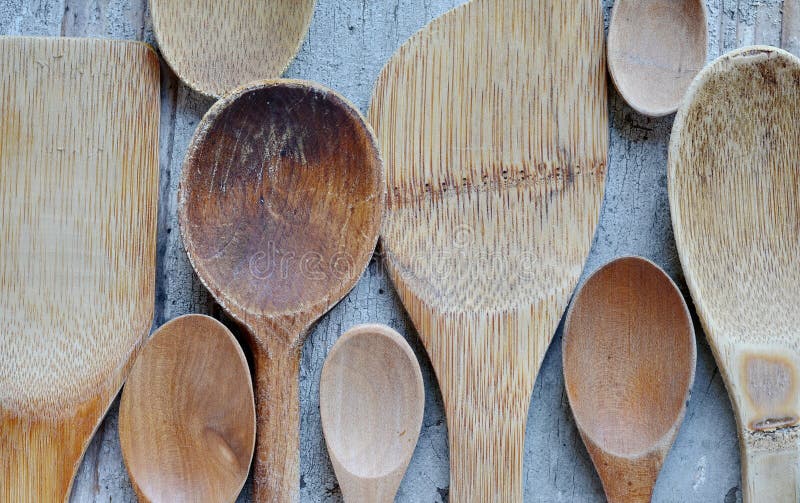 Kitchen Spoon Stirrer, Spatula, Slotted Spoon Stock Photo - Image of ...