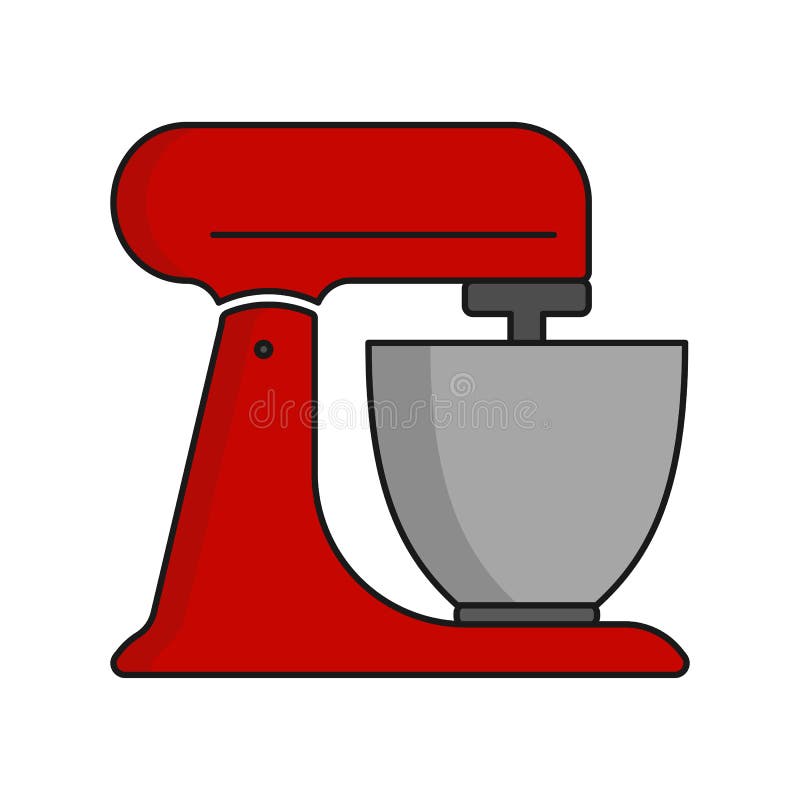 Kitchen Stand Mixer Vector stock vector. Illustration of electrical ...