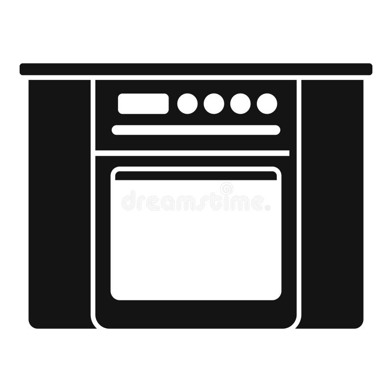 Kitchen Stove Icon Simple Vector. Interior Design Stock Vector ...