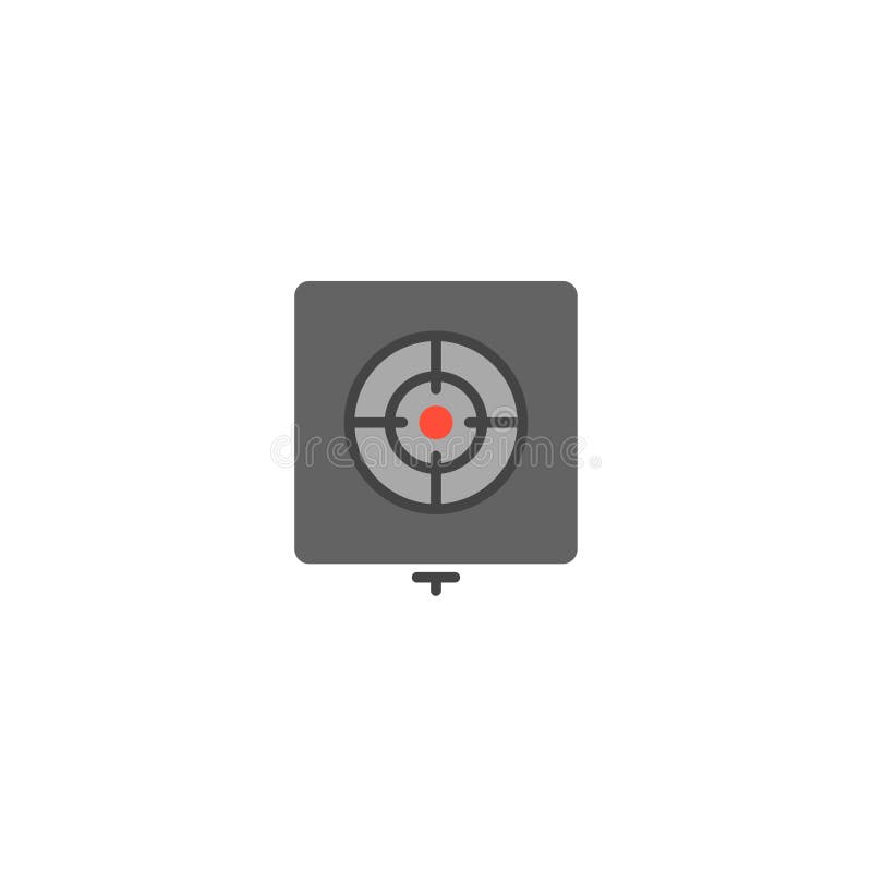 Kitchen Stove Top View Vector Icon Symbol Isolated on White Background ...