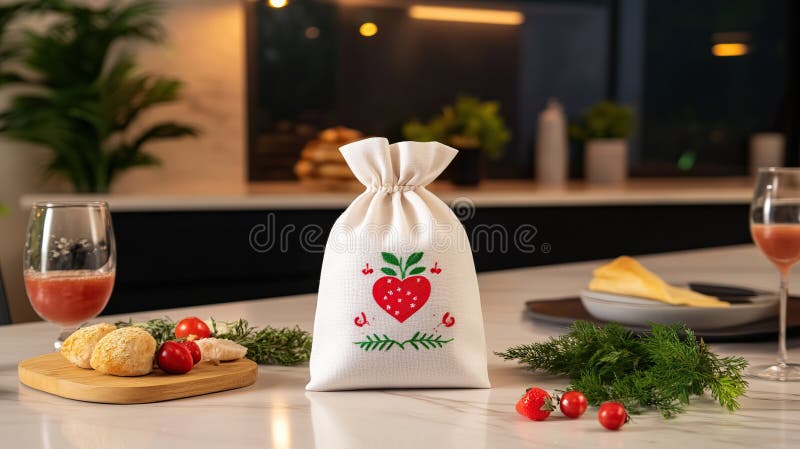 Kitchen Strawberry Bag, Food, Table, Decor, Modern Stock Image - Image ...