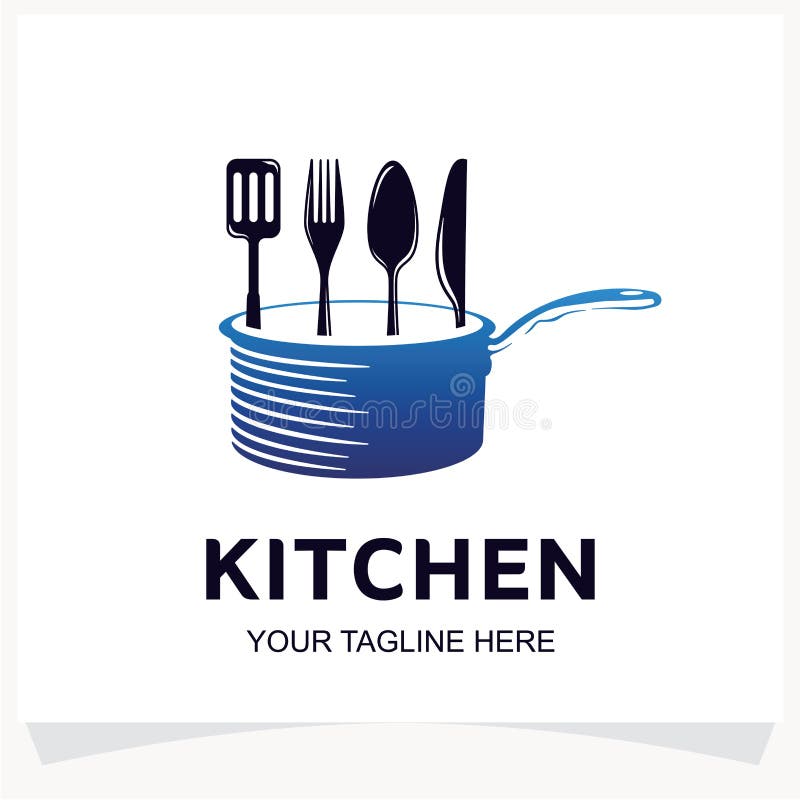 Kitchen Studio Logo Design Template Inspiration Stock Vector ...