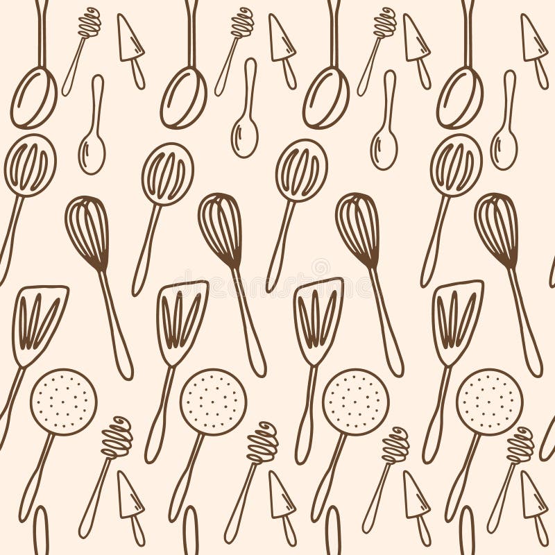 Kitchen Stuff Background Vector Stock Vector - Illustration of ...