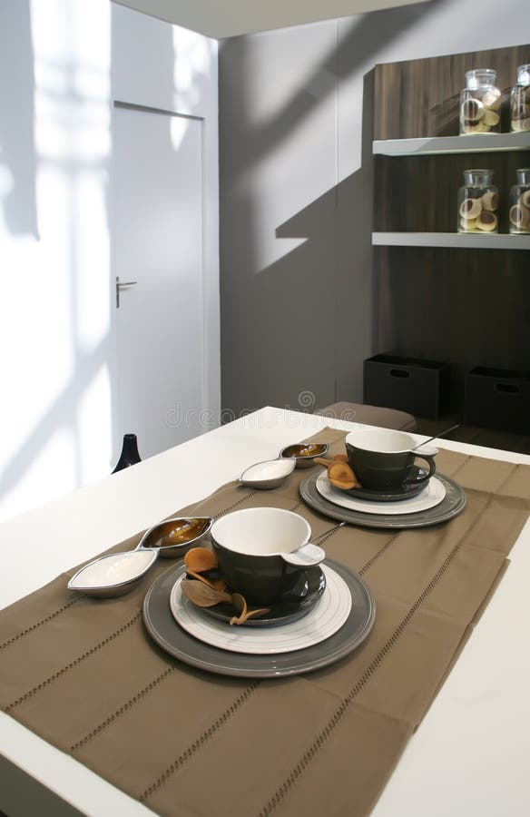 Kitchen table stock photo. Image of design, kitchen, hardwood - 2392208