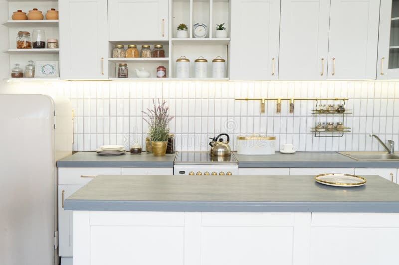 Kitchen table top stock photo. Image of abstract, background - 227874656