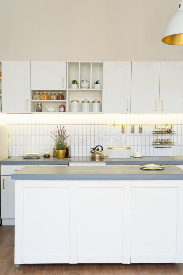 Kitchen table top stock photo. Image of indoors, texture - 267353670