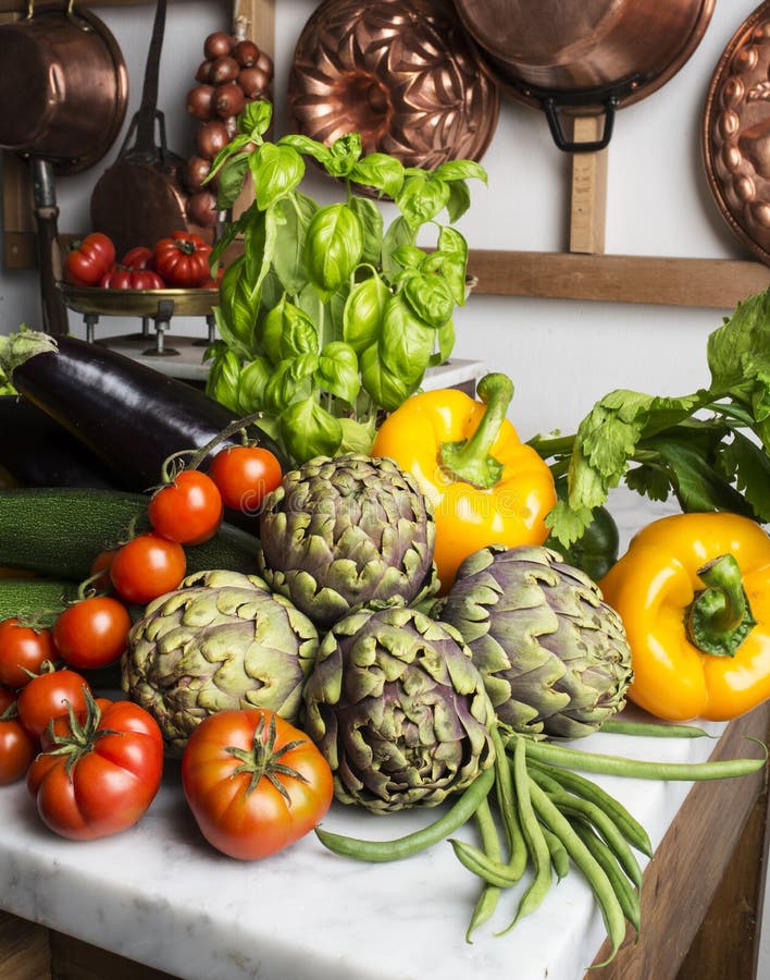 Kitchen table stock photo. Image of tomato, agriculture - 53703872