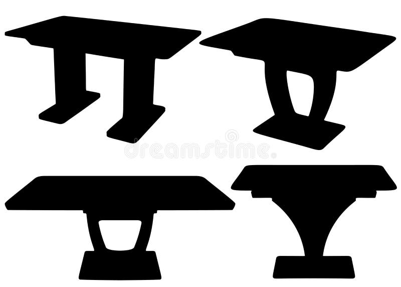 Kitchen Tables Included. Dining Furniture for the Kitchen. Vector Image ...