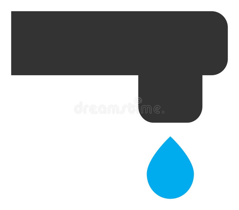 Vector Kitchen Tap Flat Icon Illustration Stock Vector - Illustration ...
