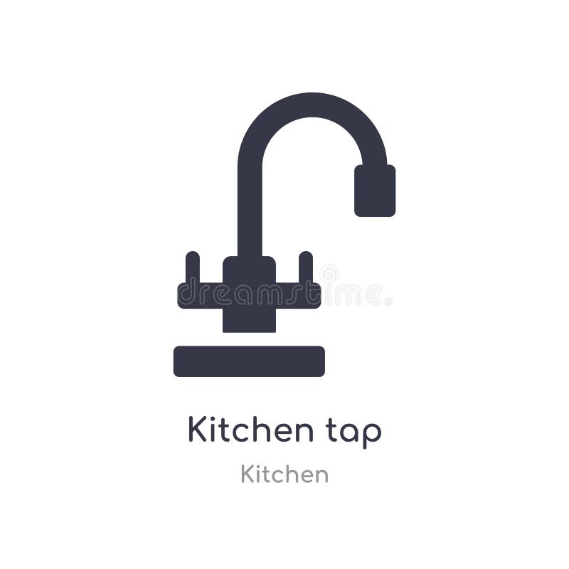 Kitchen Tap Icon. Isolated Kitchen Tap Icon Vector Illustration from ...