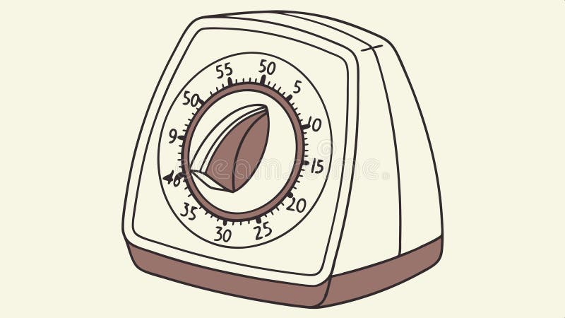 Kitchen Timer Dial, Cooking and Time Management Tool Vector Design ...