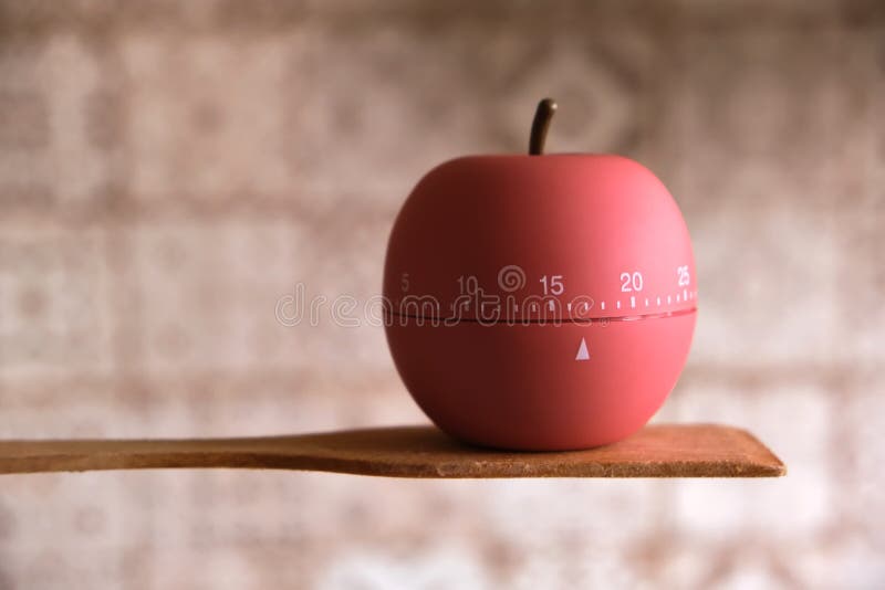 Kitchen Timer Shaped Like a Apple on Kitchen Stock Image - Image of ...