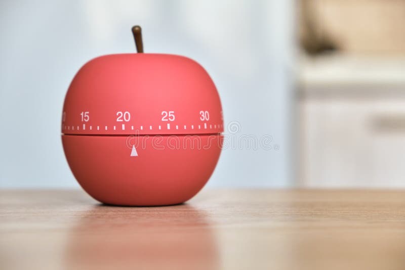 Kitchen Timer Shaped Like a Apple on Kitchen Stock Photo - Image of ...
