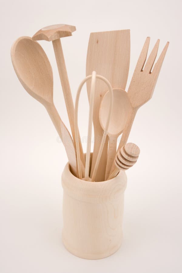 Kitchen Tools Hanging in a Restaurant Kitchen Stock Image - Image of ...