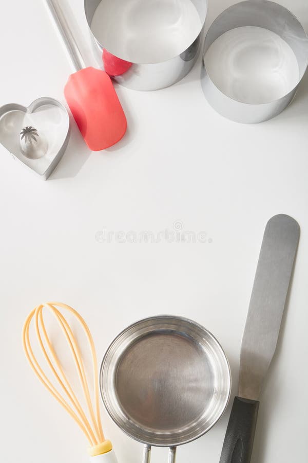 Kitchen Tools and Baking Essentials Arranged on a Clean Countertop for ...